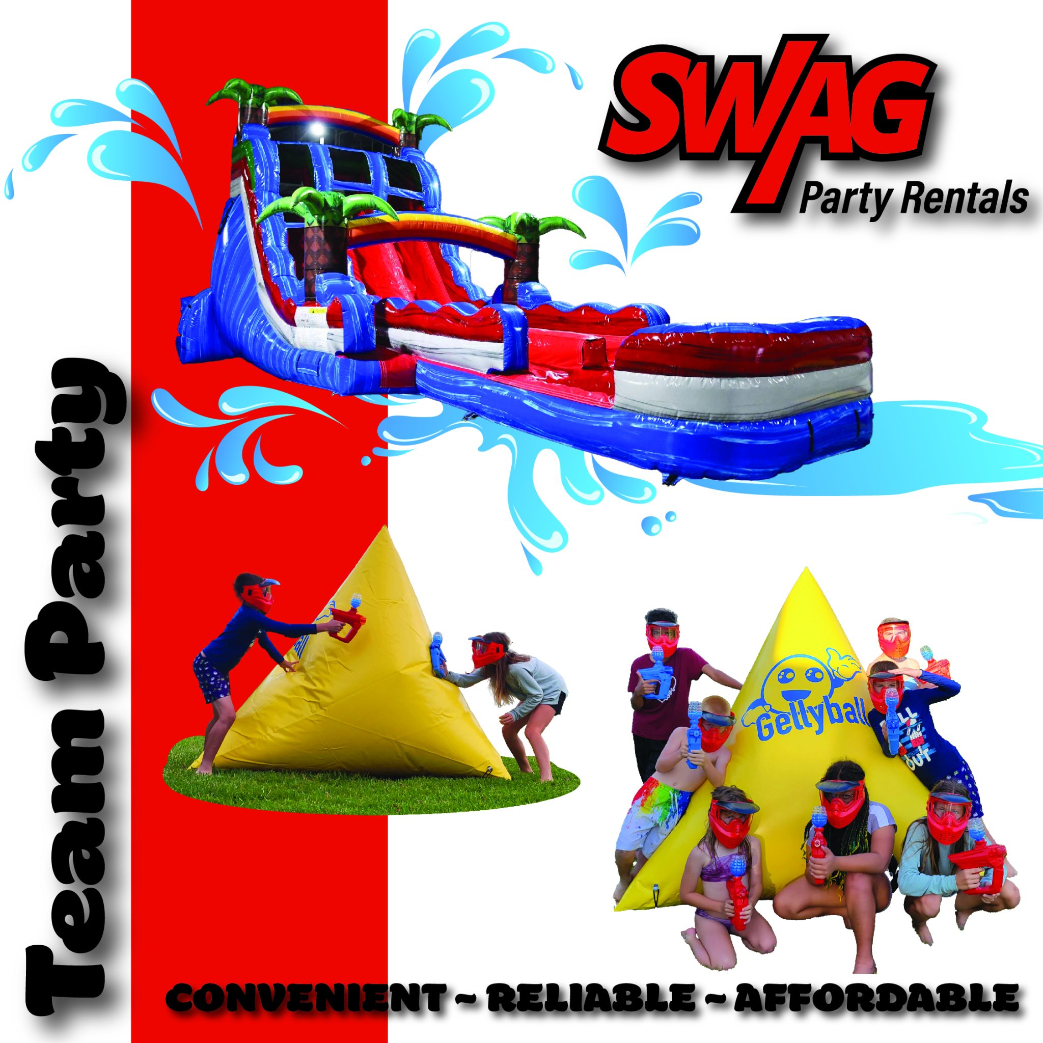 Host a SUPER FUN End of Season Team Party - Swag Inflatables